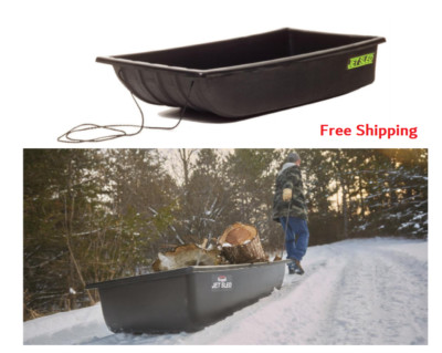 SHAPPELL JET SPORT SLED ICE FISHING Molded Runner Polyethylene 54x25x10 ...