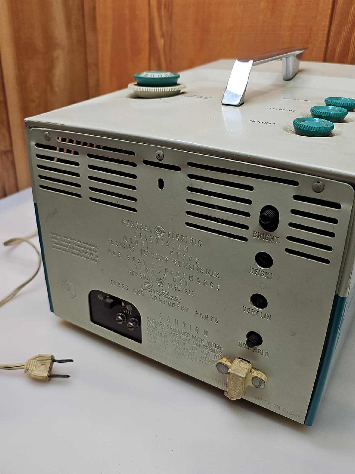 General Electric Television Retro Midcentury 9T002 RARE 1957 | eBay UK