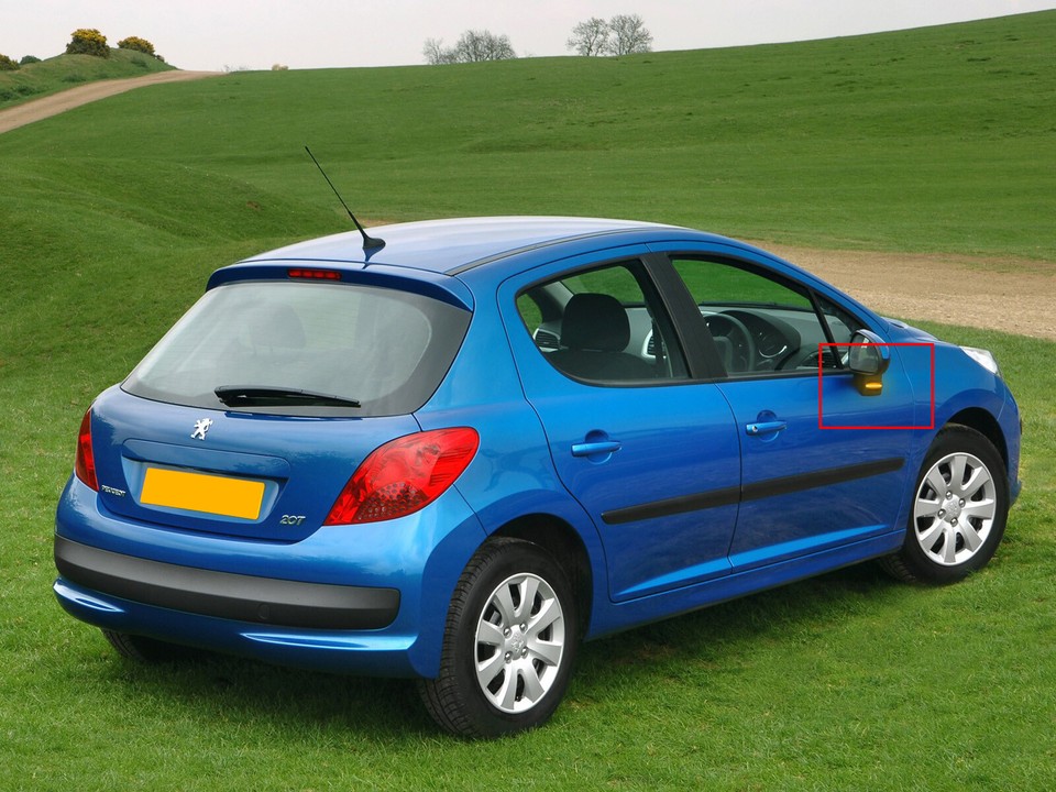 For Peugeot 207 3008 308 SW 5008 Amber LED Indicator Side Repeater ...