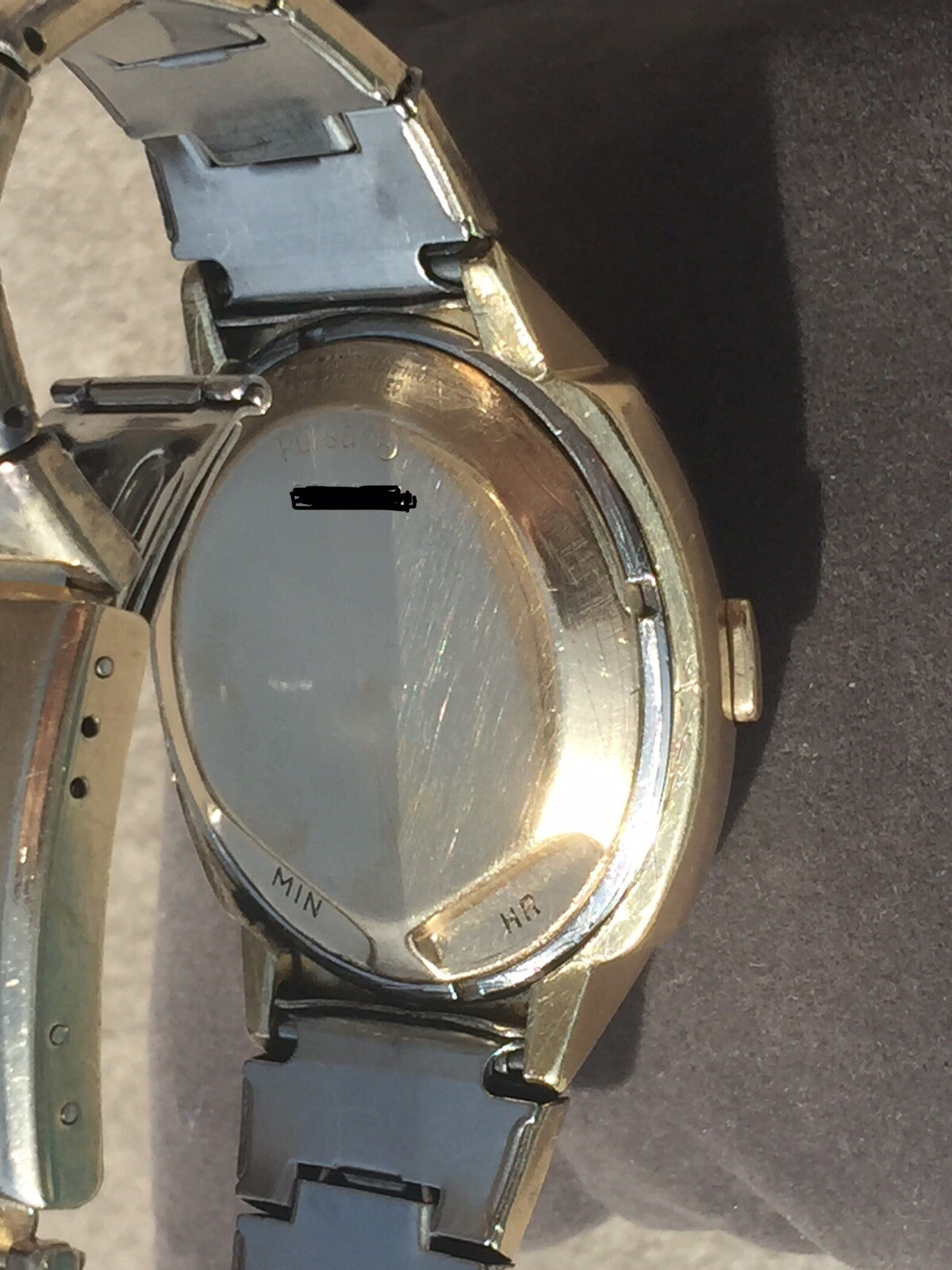 VINTAGE HAMILTON PULSAR P-3 GOLD LED Wristwatch Rare With Magnet 85.6g ...