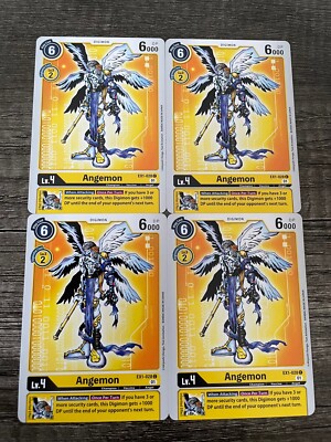 4x Angemon EX1-028 C Playset Digimon TCG Classic Collection | eBay