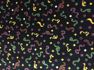 Party Streamers Ribbon retired Fabric 1 Yard 100% Cotton Free Ship GT1 ...