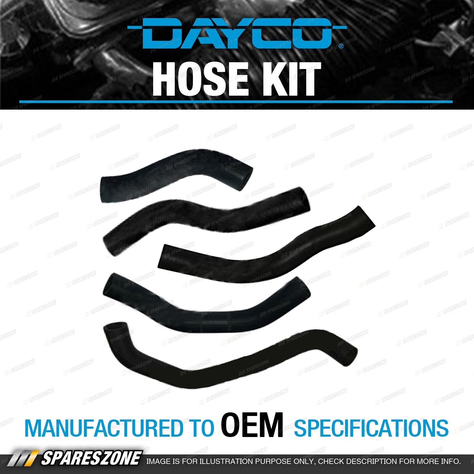 Dayco Hose Kit for Holden Rodeo RA 3.5L V6 24V DOHC MPFI 6VE1 2003-2005 ...