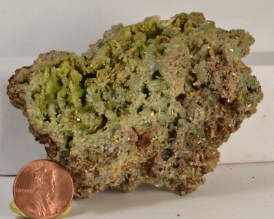 #11,946 Wulfenite on Bright Green Mimetite - Mapimi, Mexico | eBay