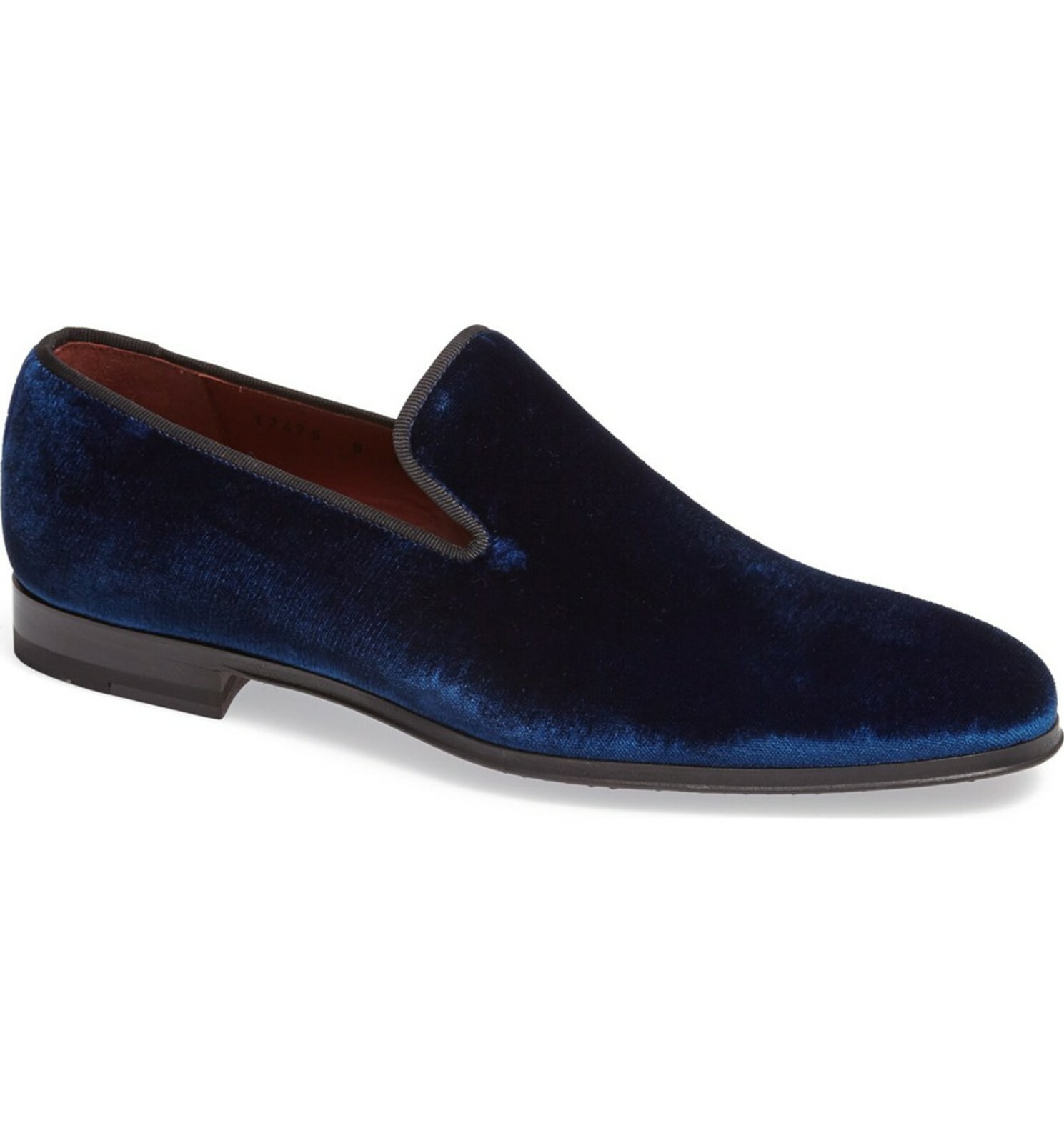 Magnanni 'Dorio' Smoking Loafer- Blue Velvet Size 8 M/ Labeled 7.5 M ...
