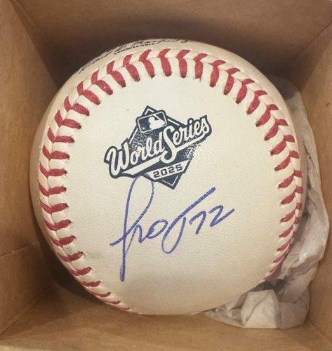 MIGUEL ROJAS DODGERS SIGNED 2025 WORLD SERIES BASEBALL RARE GAME 7 HERO ...