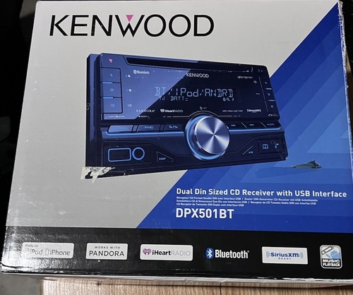 New Kenwood Dpx501bt Double Din Bluetooth Cd Player Aux Hands Free Car