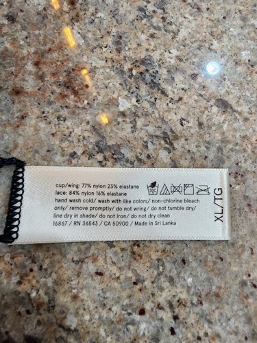 New TRUE BODY 16867 Black Triangle Lace Racerback Bra Size XL | eBay