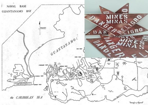 U.S. Navy Guantanamo Bay Mine Field Sign | eBay