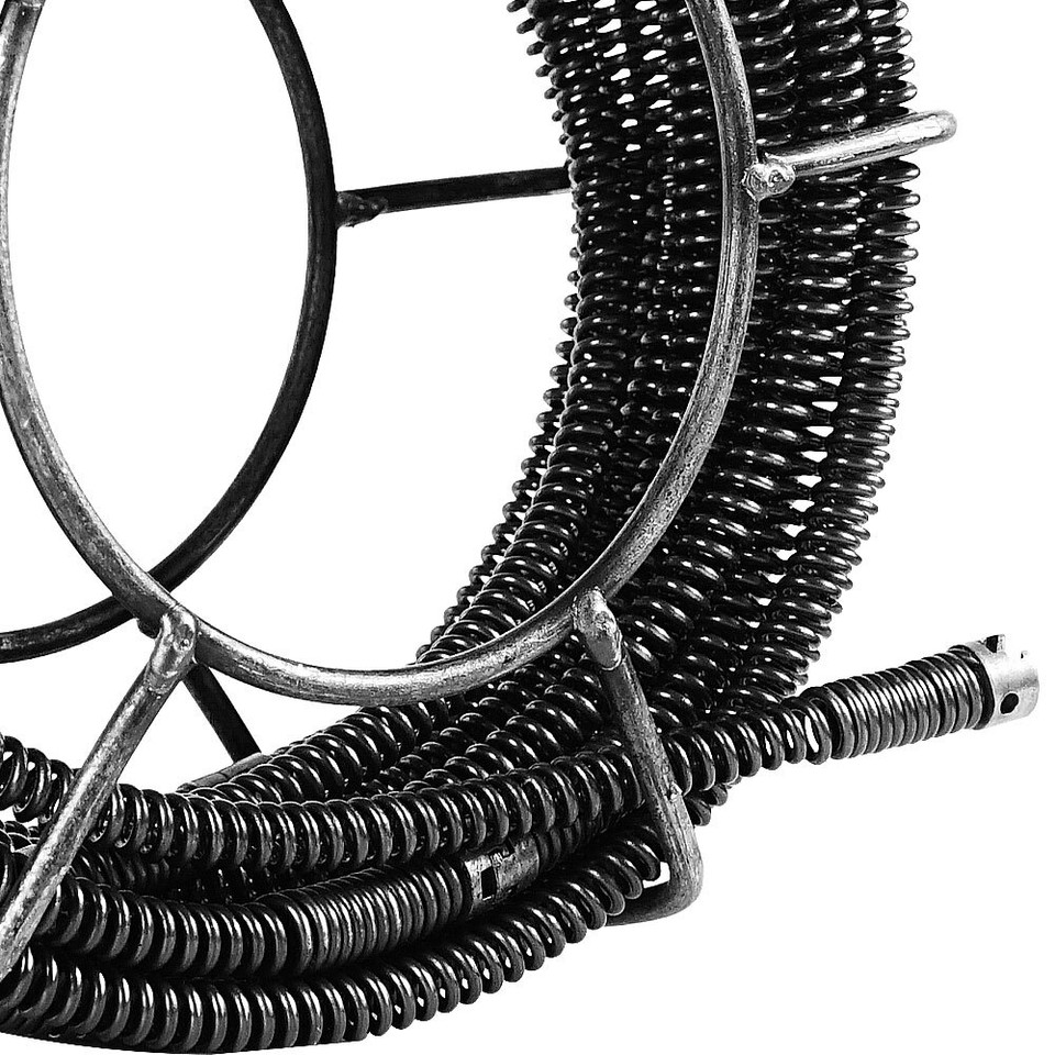 60Ft Drain Cable Sewer Cable 5/8In Drain Cleaning Cable Auger Snake ...