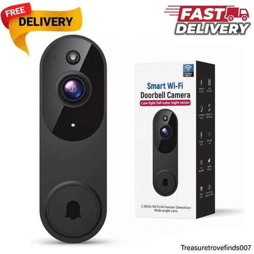 Smart WiFi Video Doorbell Wireless Door Bell Phone Ring Intercom ...