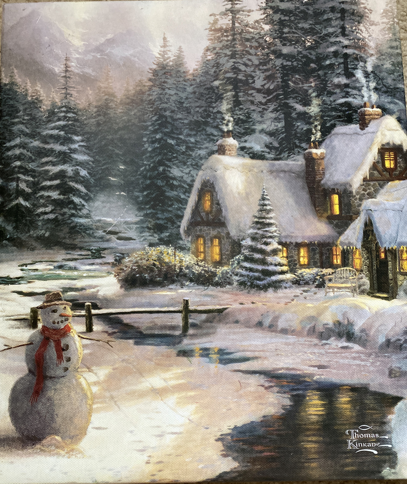 Thomas Kinkade Winter Paintings