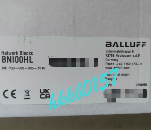 BNI00HL BNI PG3-508-0C5-Z015 BALLUFF network module FedEx/DHL Brand New ...