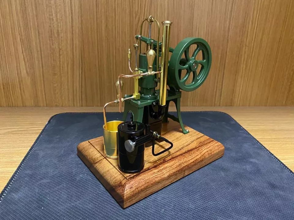 Mini Stirling Engine Green Brass Rider Ericsson Hot Air Pumping Engine ...