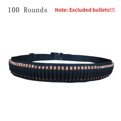 100 Round Rifle Bullet Cartridge Belt Shell Holder For .22LR .223 5.56 ...