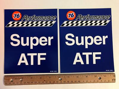 Vtg Union 76 Performance Super ATF motor oil gasoline racing decal ...