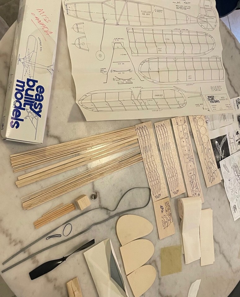 Antique Balsa Wood Model Airplane Kits (set of 4 unused kits) | eBay