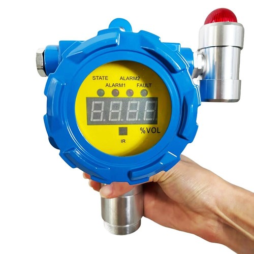 CO2 Gas Detector With Sound and Light Alarm Light 0-5%VOL Resolution 0. ...