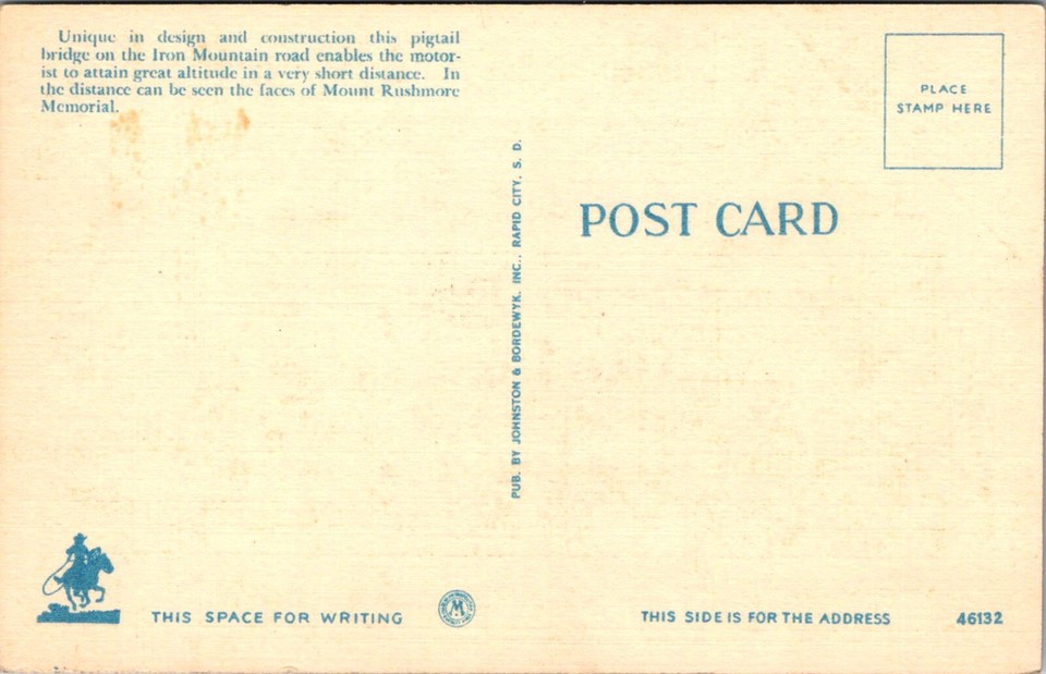 Black Hills South Dakota SD Pigtail Bridge Iron Mountain Road View ...