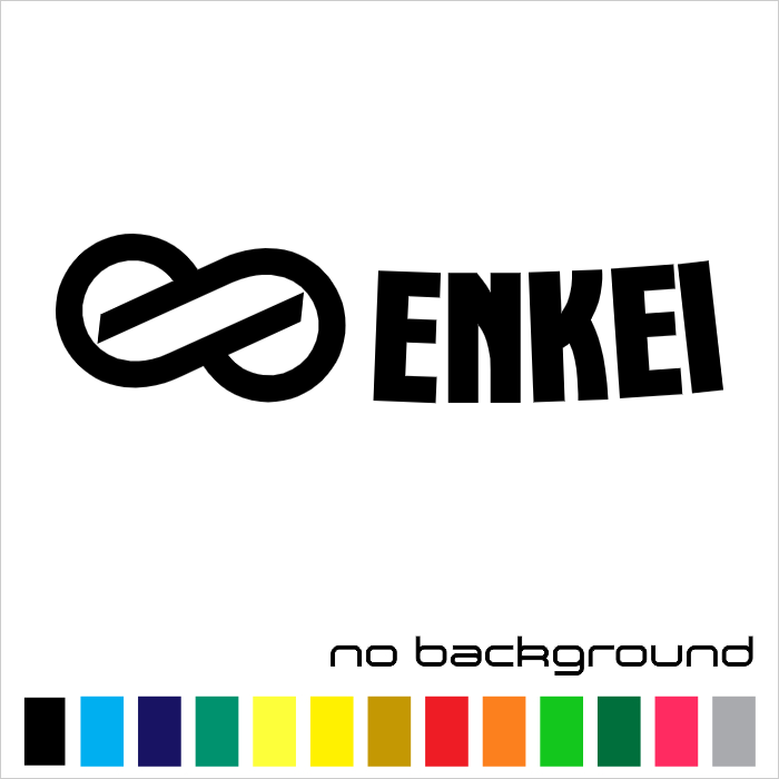 (2x) Enkei Wheel Logo Die-cut Stickers Decals (Colors to Choose) GTC01 ...