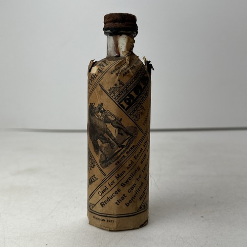 Vintage Veterinary Liniment Tuttle’s Elixir Company Bottle Medicine ...