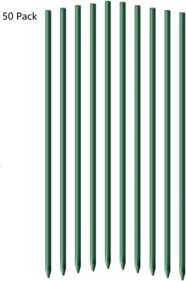 EcoStake 50 Packs Garden Stakes for Plant Support Climbing Solid ...