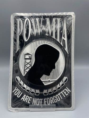 POW MIA You Are Not Forgotten 8" x 12" Collectible Metal Plate Parking ...