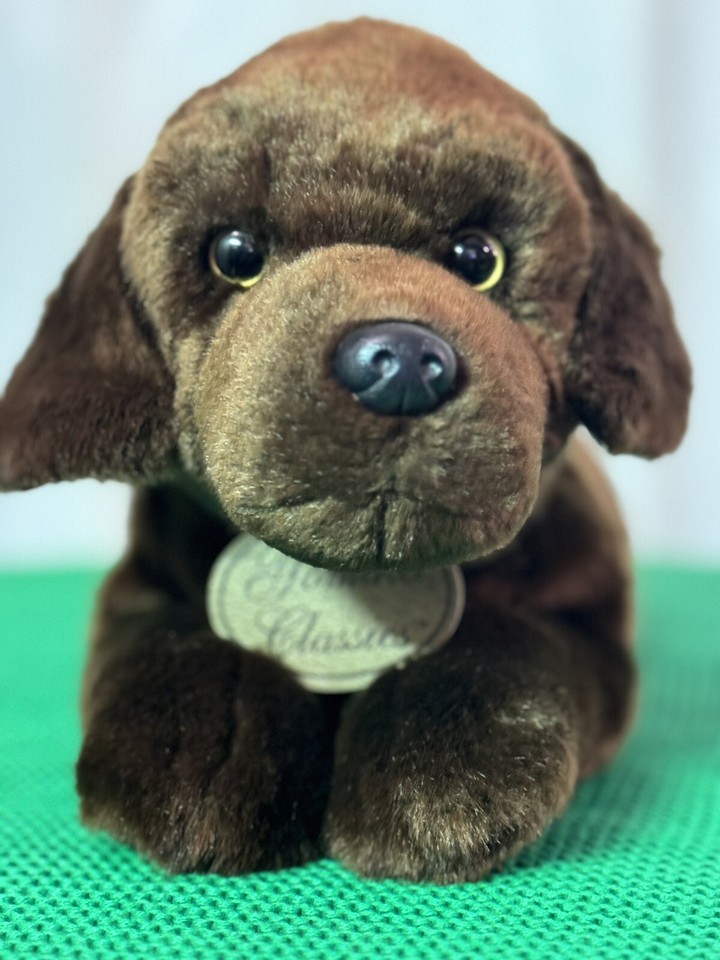 Yomiko Classics Chocolate Labrador Plush Lab Dog 20" large Stuffed ...