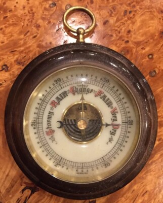 Vintage Germany Wall Hanging Barometer Adjustable Small/Round | eBay