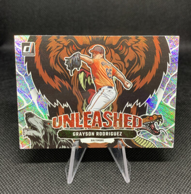 2023 Donruss Grayson Rodriguez Unleashed Rapture Parallel Insert Card # ...