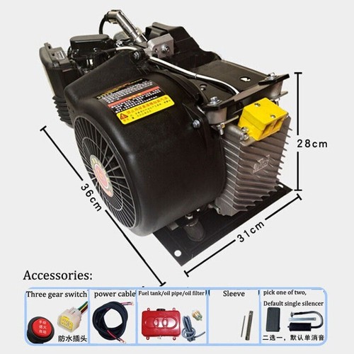 3KW 48V/60V/72V Silent Automatic Electric Vehicle Range Extender ...