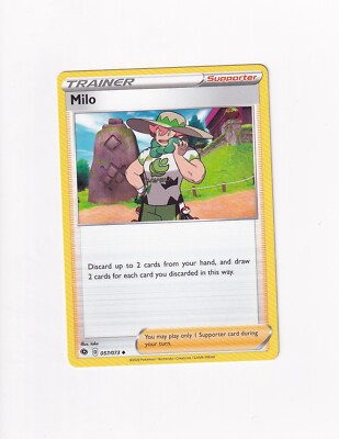 2020 Pokemon SWSH CHAMPION'S PATH UNCOMMON TRAINER MILO (#1) | eBay