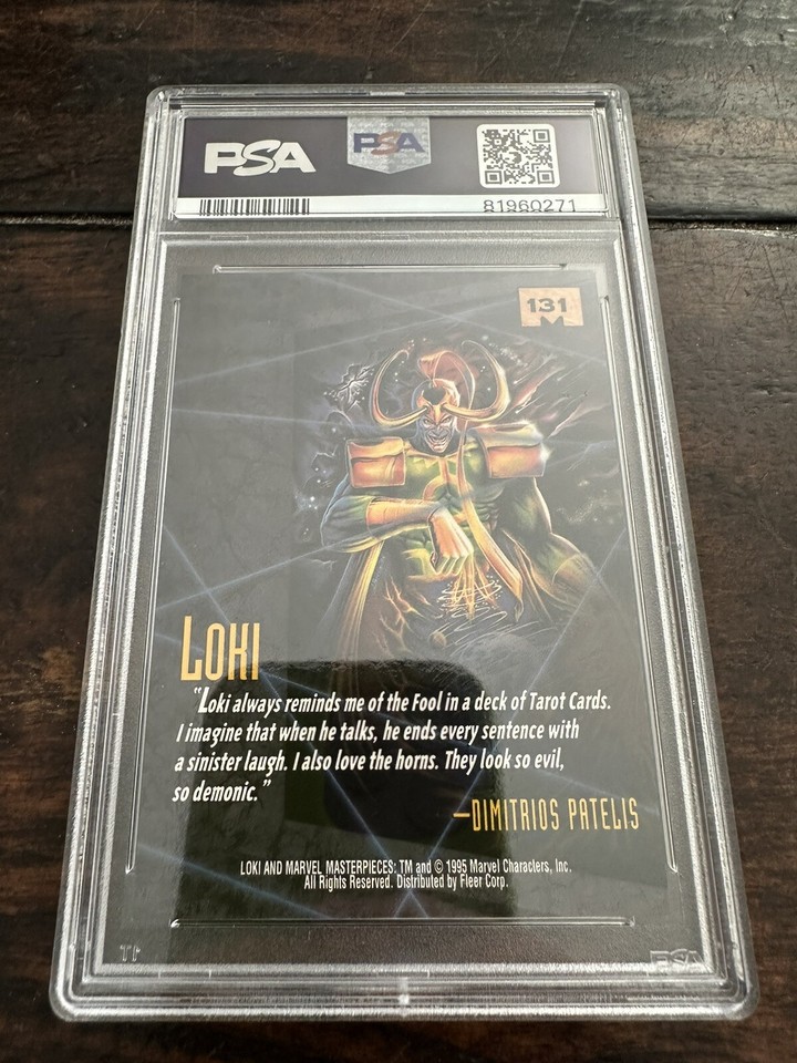 1995 Marvel Masterpieces Emotion Signature Series Loki #131 PSA 9 | eBay