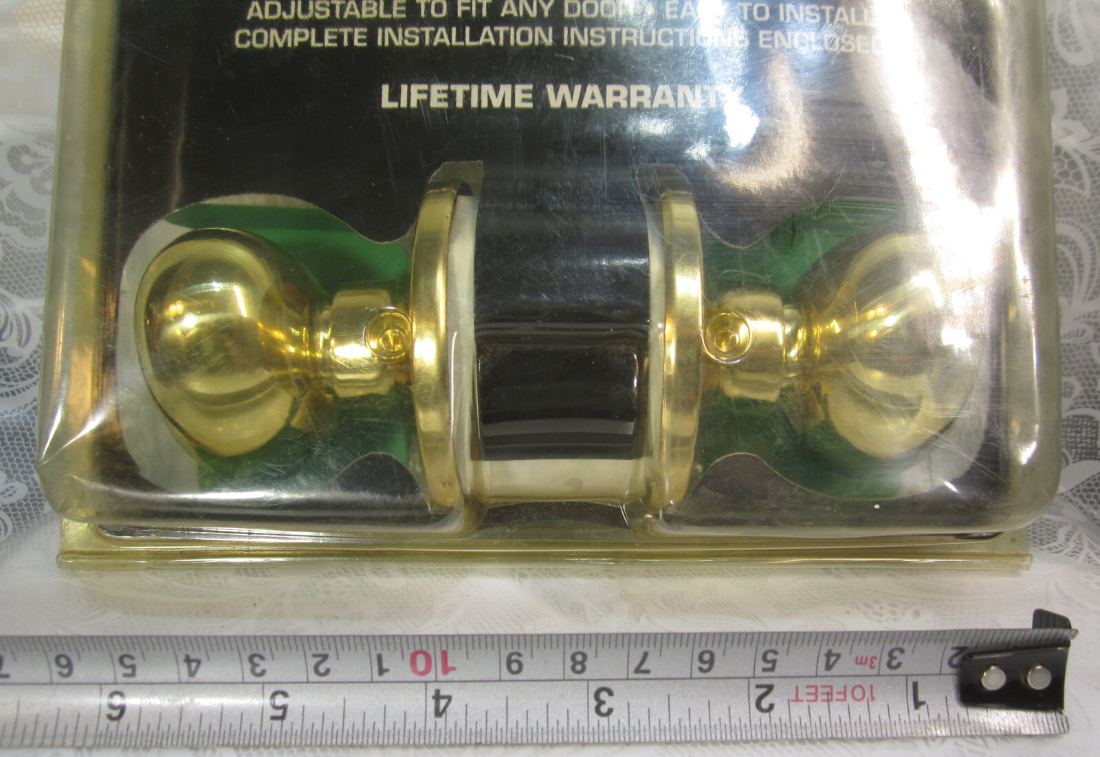 Brainerd BRASS PLATED HALL & CLOSET Non-locking Key-less Oblong DOOR ...