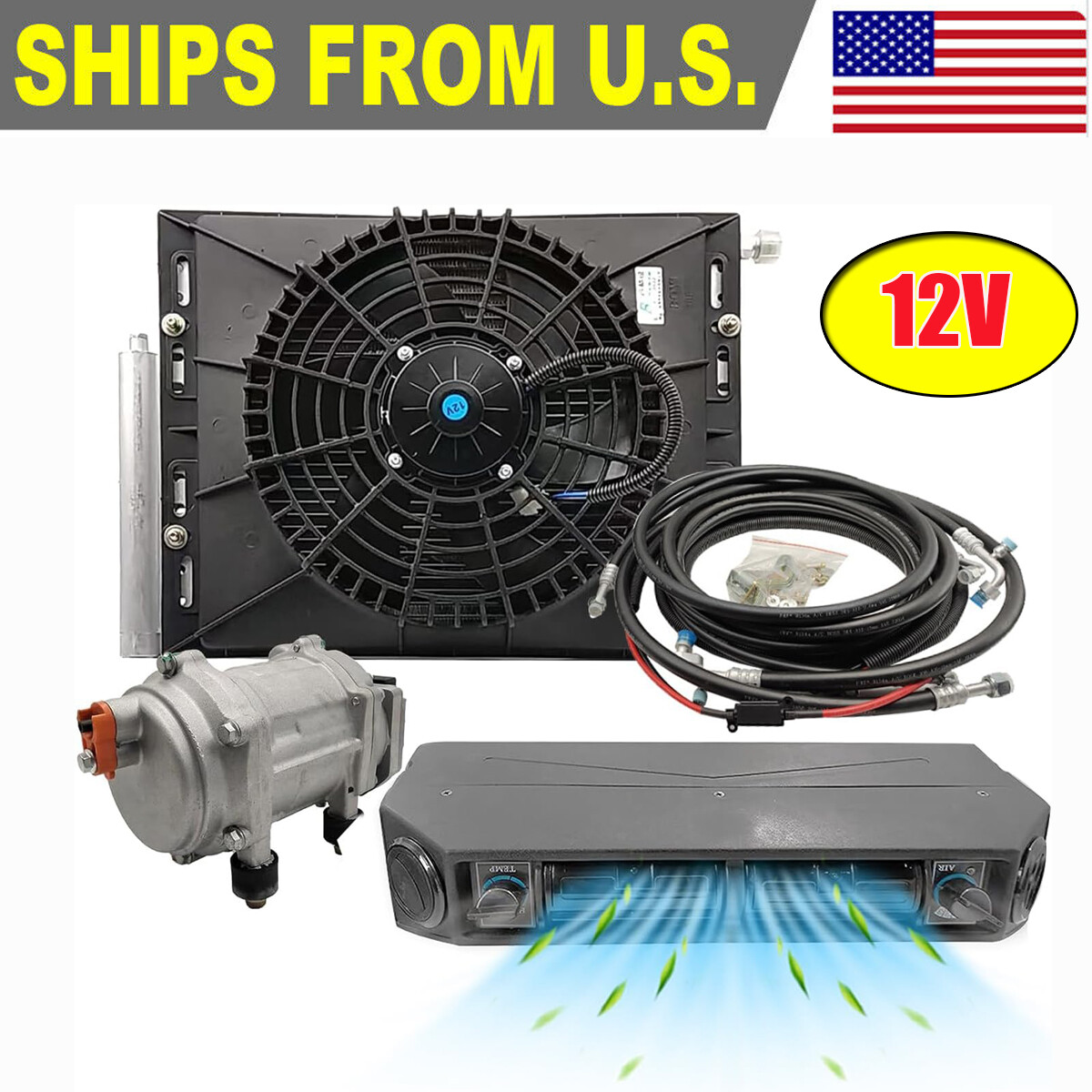 12000 BTU 12V Car Truck RV Air Conditioner Heat&Cooling 2 in 1 ...
