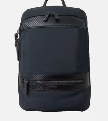 New TUMI Monroe Foxwood Laptop Backpack black carbon fiber Travel Bag ...