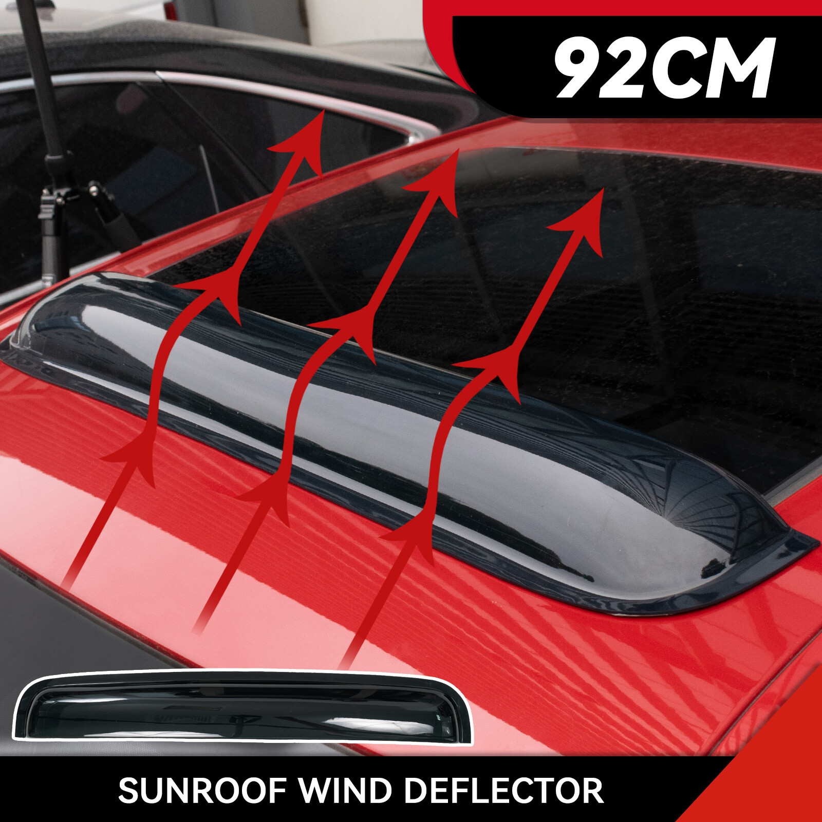 920mm 36.2" Sun Moon Roof Top Window Sunroof Visor Vent Rain/Wind ...