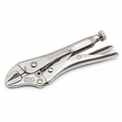 Crescent Locking Pliers Cr-Mo Vice Grip Lock Curve Jaw Option:5, 7" L/N ...