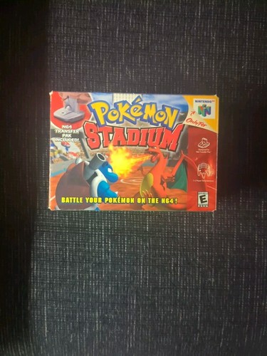 CIB Pokemon Stadium Nintendo 64 Game Complete in box w/transfer pack ...