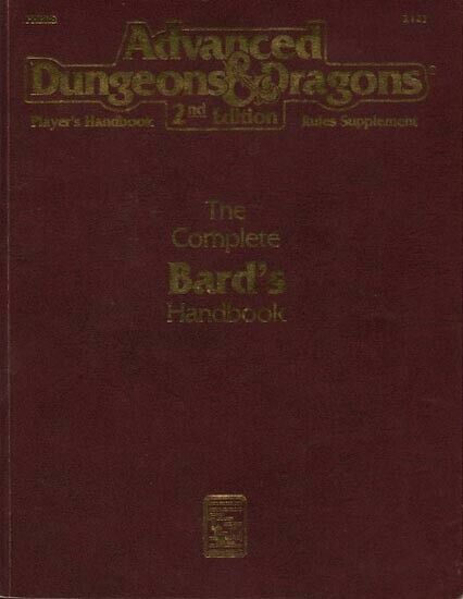 The Complete Bard's Handbook - AD&D 2nd Edition Rules Supplement (Forth ...