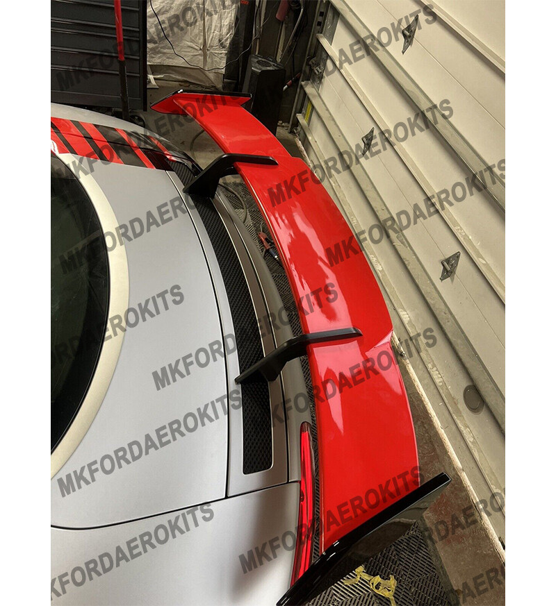 CARBON FLASH REAR BLADE SPOILER HIGHKICK BIG WING For Audi R8 V8 V10 ...