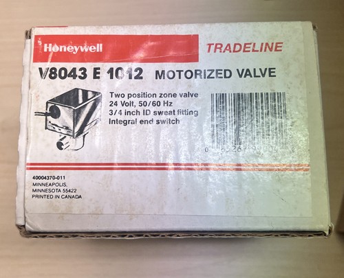 Honeywell Zone Valve 24V V8043E1012 for sale online | eBay