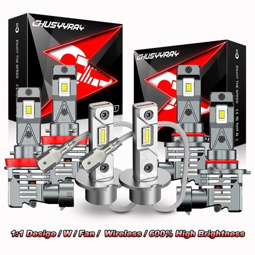 For Lexus SC300 SC400 1994-2000 6X LED Headlight Bulbs High Low+ Fog ...