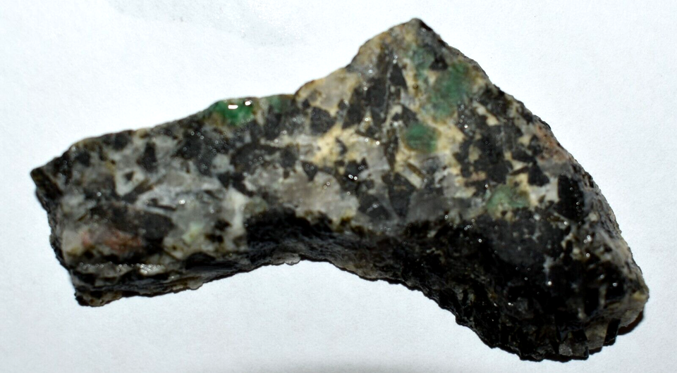 Green Emerald with Tourmaline Crystals Natural Hiddenite North Carolina ...
