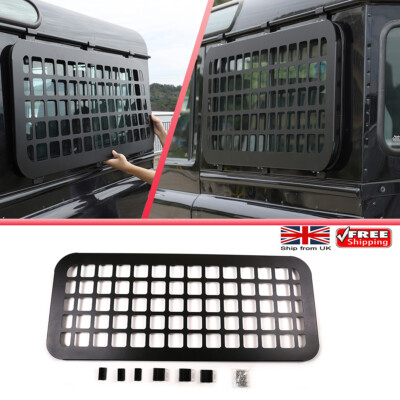Aluminum Alloy Rear Side Window Guards For Land Rover Defender 90 110 ...