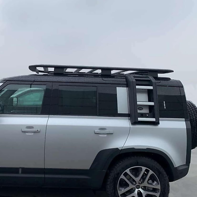 Land Rover Ladder Black Folding Side Ladder Rack | Land Rover Defender ...