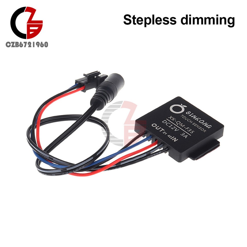 DC 12V 3A 36W Dual Color Temperature Stepless Dimmable Touch Sensor ...
