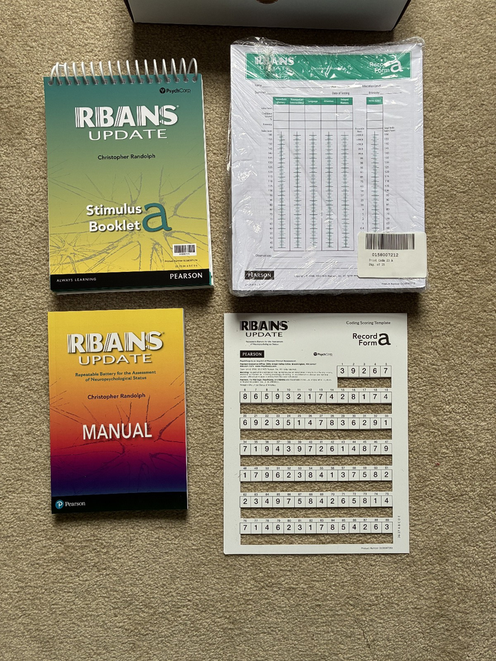 RBANS update Kit A; Repeatable Battery for the Assessment of ...