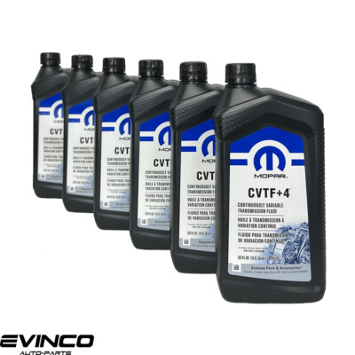 Mopar CVTF+4 Transmission Fluid Chrysler Jeep Dodge CVT Case 6 Quarts ...