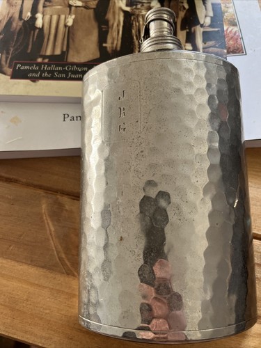 Vintage Hammered Hip Flask Tin Lined 10oz West Germany | eBay